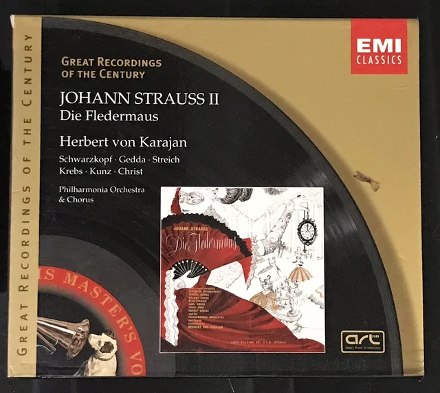 JOHANN STRAUSS II: Die Fledermaus: Karajan, Philharmonia, Schwarzkopf ...