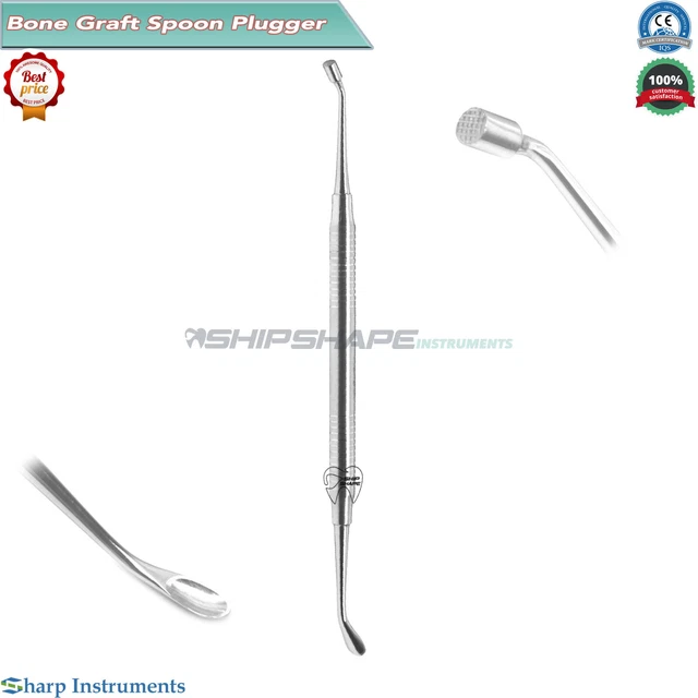 DENTAL BONE GRAFT Spoon Plugger Scoop Packer Periodontal Surgical ...