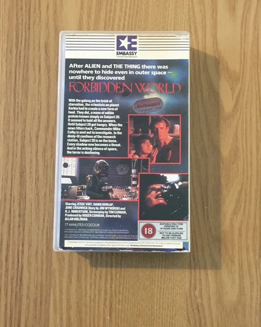 FORBIDDEN WORLD ~ Embassy Pre Cert VHS Video ***Faulty*** £4.49 ...
