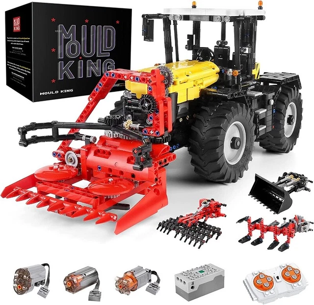 MOULD KING TRACTOR Forklift Clamping Blocks Technology Truck Toy MOC ...