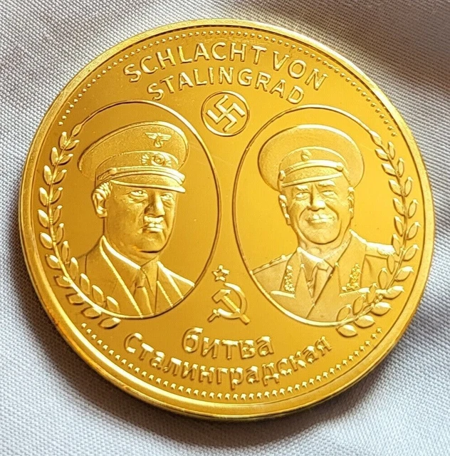 BATTLE OF STALINGRAD Gold Coin World War II Germany £9.99 - PicClick UK
