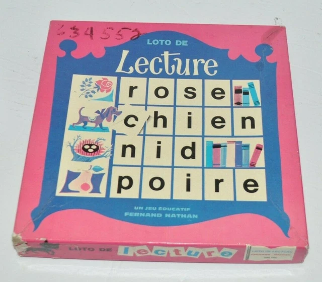 LOTO DE LECTURE French Reading Game 1960s Fernand Nathan $5.76 ...