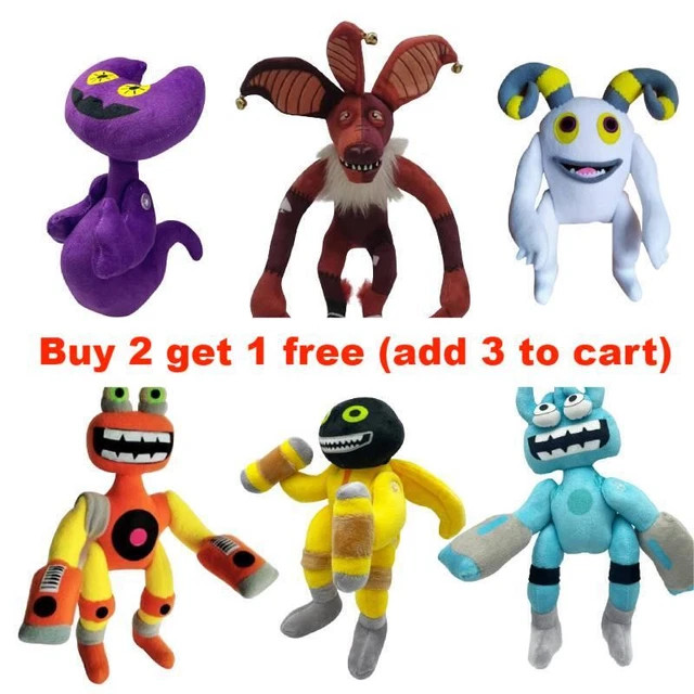 MY SINGING MONSTERS Toe Jammer Rare Mammott Maw Plush Toy Kid Birthday ...