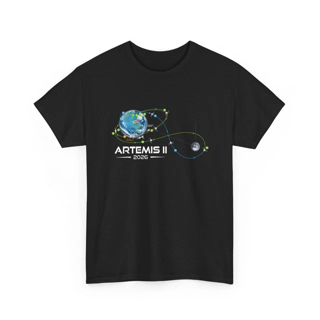 ROUTE MAP SLS Rocket 2026 to The Moon and Beyond Artemis 2 Shirt £21.76 ...