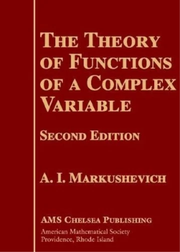 A.I. MARKUSHEVICH THEORY of Functions of a Complex Variable (Relié) EUR ...