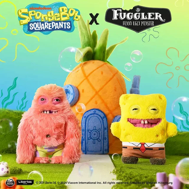 FUGGLER X SPONGEBOB Squarepants or Patrick Star Funny Ugly Monster Soft Toy Set £27.80 - PicClick UK