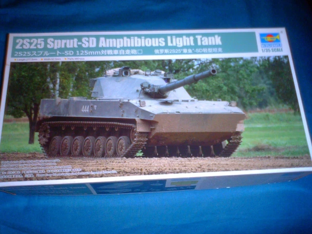 TRUMPETER 1/35 SCALE Modern Russian Army 2S25 Sprut-Sd Amphibious L ...