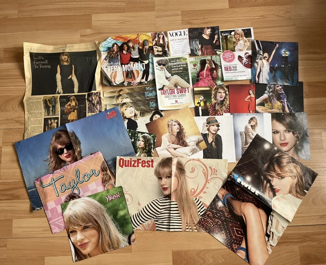 TAYLOR SWIFT BUNDLE Of Posters Leaflets Newspaper Clippings EUR 29,65 ...