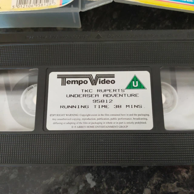 RUPERT THE BEAR Vhs Video Ruperts Undersea Adventure £5.00 - PicClick UK