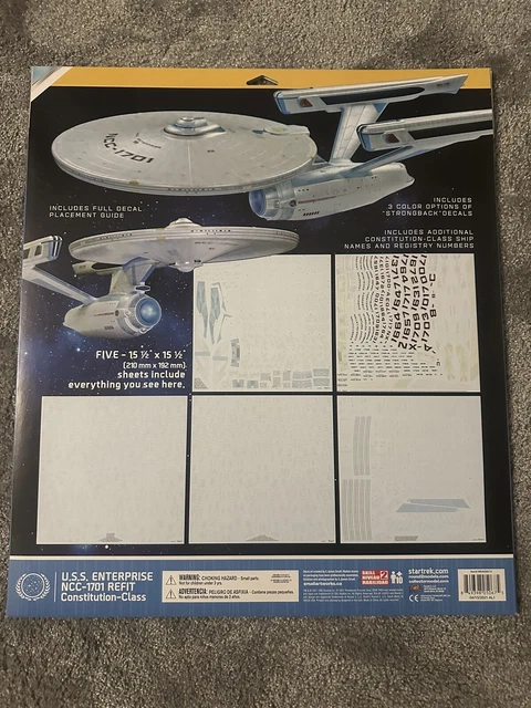 POLAR LIGHT STAR Trek Uss Enterprise Ncc-1701 Refit 1:350 Scale Aztec ...