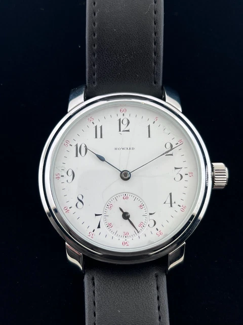 E. HOWARD GRADE Abbott Pocket Watch Conversion CWC Co. Clear Back 16s ...