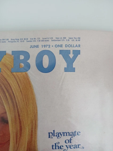 PLAYBOY MAGAZINE JUNE 1972 Playmate Of The Year Vintage Mens ...