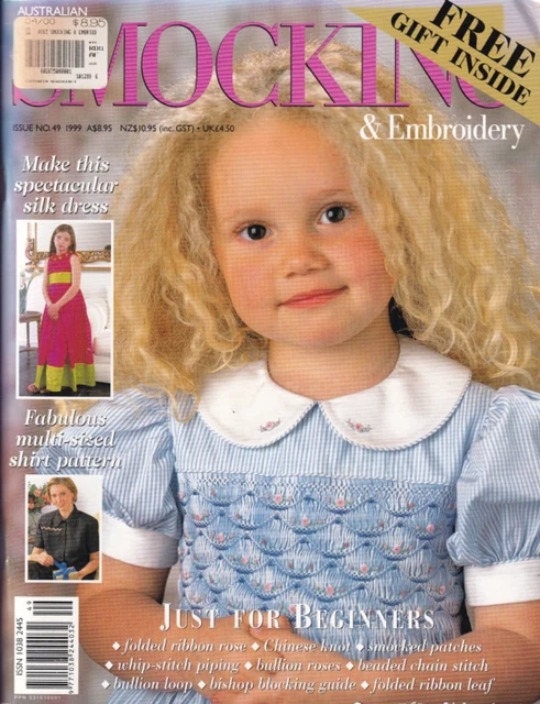 ISSUE NO. 49 Australian Smocking and Embroidery Magazine with patterns ...
