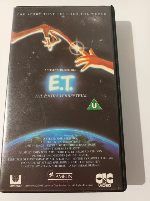 E.T. - The Extra Terrestrial VHS Video Vintage CIC Video 1982 $9.00 ...