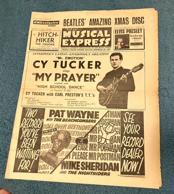 NEW MUSICAL EXPRESS, 6th Dec 1963: Beatles, Dreamers, Ronettes! £4.99 ...