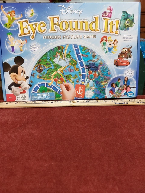 DISNEY EYE FOUND It Hidden Picture Game 6 Foot Board Family Game Night ...