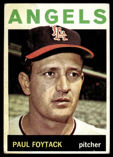 1964 TOPPS BASEBALL Card Paul Foytack Los Angeles Angels #149 EUR 4,97 ...