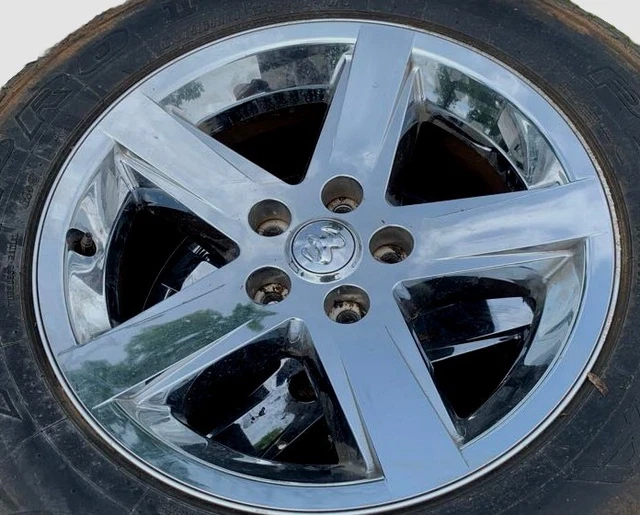 THESE WHEELS CAME off a Dodge RAM 1500,20" Factory aluminum chrome clad ...