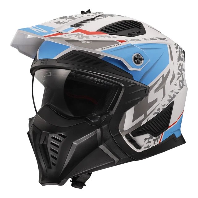 LS2 OF606 DRIFTER Devor matt white blue EUR 143,96 - PicClick DE