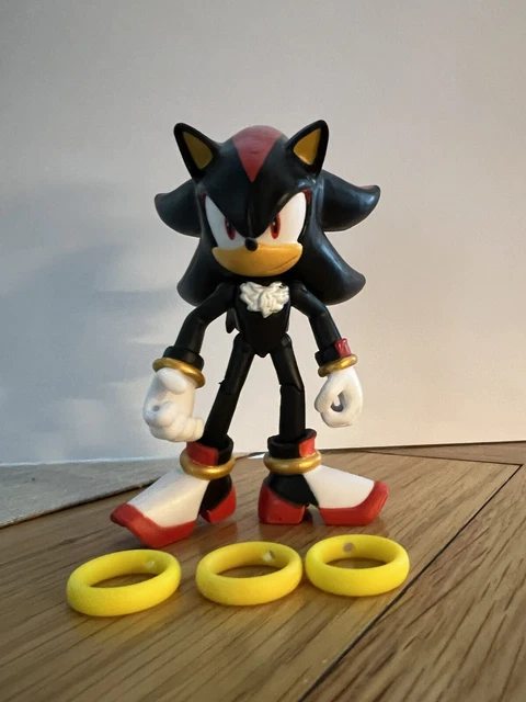 SONIC THE HEDGEHOG Shadow & Rings 4" Inch Action Figure Jakks Pacific ...