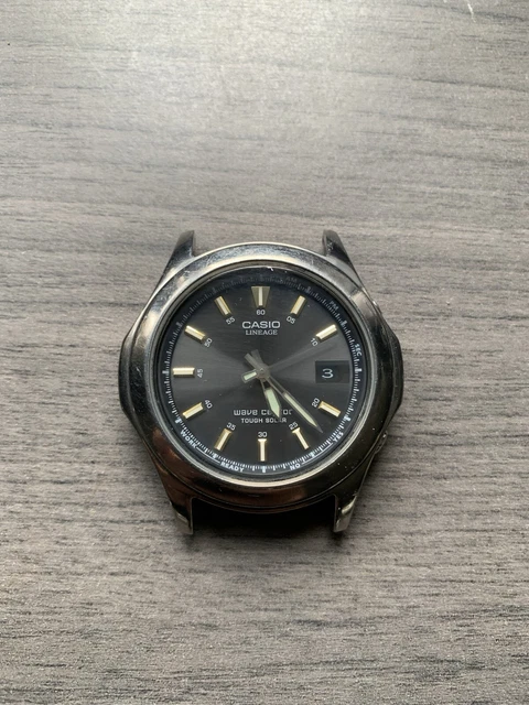 CASIO LINEAGE WAVE Ceptor Solar Watch Needs Solar Battery And Strap Liw ...