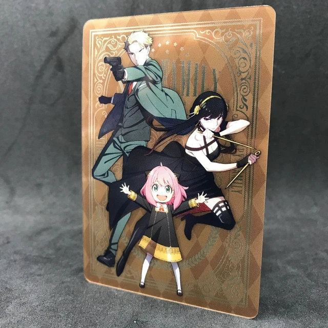 SPY X FAMILY LOID ANYA YOR No.23 Bronze Japanese Collectable Metal Card ...
