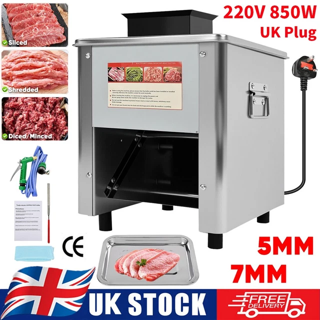 COMMERCIAL ELECTRIC MEAT Cutter Slicer Flesh Shredding Cutting Machine ...
