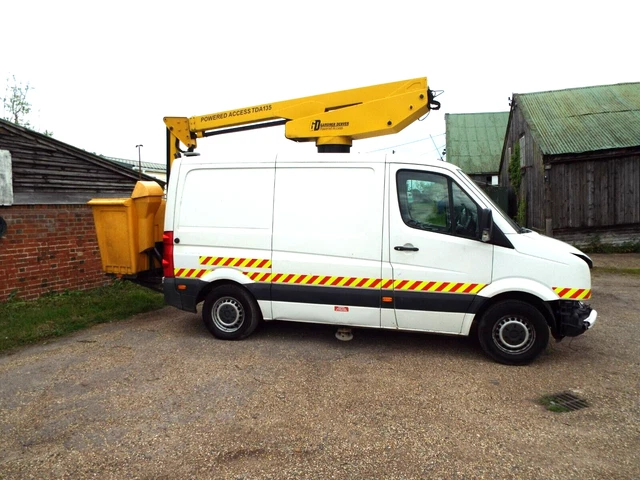 VW CRAFTER TDA 135 Cherry Picker 67 Reg Damaged Salvage Access Platform ...