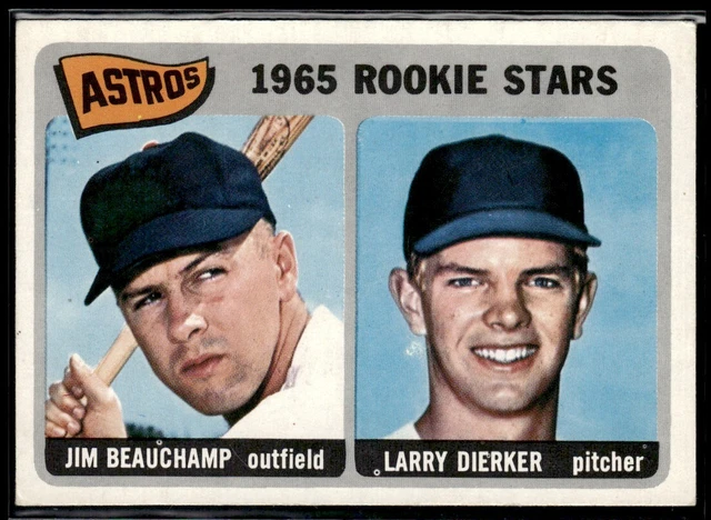 1965 TOPPS BASEBALL Jim Beauchamp/Larry Dierker RC Houston Astros #409 ...
