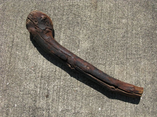 OLD IRISH ROOT ball Shillelagh blackthorn wood chimney smoked 16 inches ...