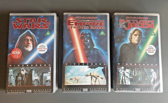 STAR WARS ORIGINAL Trilogy VHS Limited Edition Collection (1995) THX ...