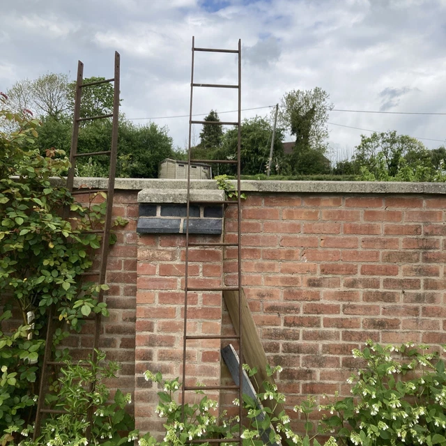 ANTIQUE VINTAGE CAST iron Railway Signal Box ladder 9ft 2” (Part Of ...