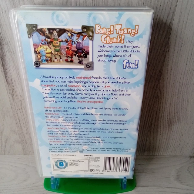 LITTLE ROBOTS CBEEBIES Bbc Vhs Tape - Rare Retro Kids Series Kids Bbc ...