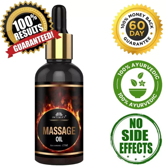 INTIMIFY AYURVEDIC MASSAGE Oil for Men - Size Growth - Male Power ...