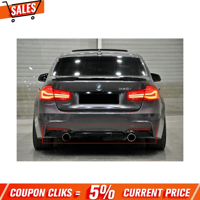 FOR BMW F30 F31 3 Series Rear Diffuser M Sport Performance Twin Exhaust Glossy £51.59 - PicClick UK