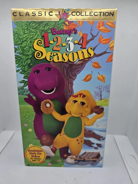 Barney Barney S 1 2 3 4 Seasons Vhs 1996 8 73 Picclick Uk