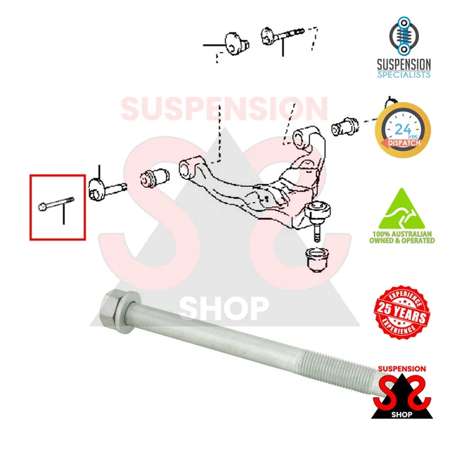 FASTENING BOLT, CONTROL Arm Suit TOYOTA LandCruiser 4.5 D4-D (VDJ200 ...