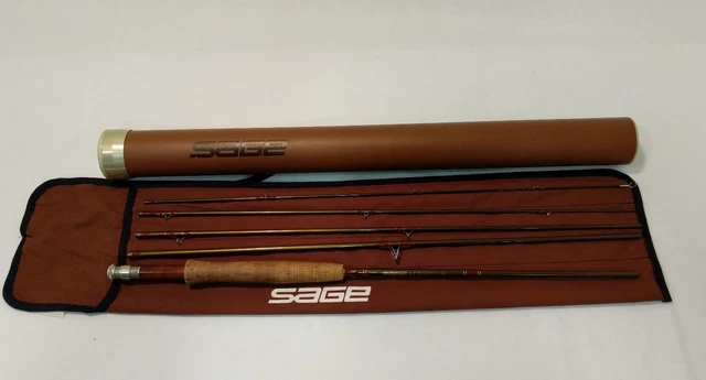 SAGE SLT 590-5, 5# 9ft 5 piece fly fishing travel rod with solid tube ...