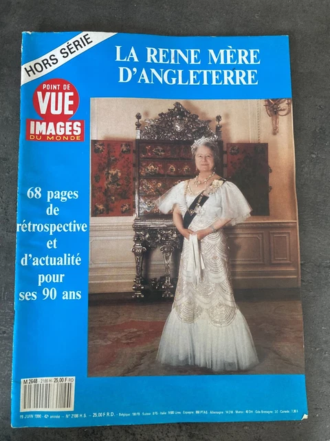 POINT DE VUE Hors Série 19/06/1990 90 ans reine mère d'Angleterre F59 ...