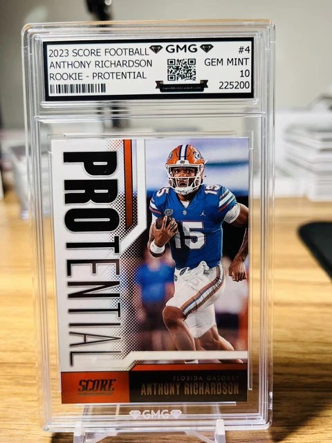 2023 PUNTEGGIO ANTHONY Richardson Rookie Protential GMG grado 10 gemme ...
