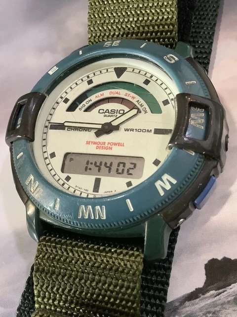 CASIO AW 900 Mod. 748 OVERLAND "SEYMOUR POWELL" JAPAN AÑO 1993 - EUR 69 ...