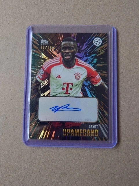 2023-24 TOPPS GOLD Ucl Dayot Upamecano Bayern München Bundesliga Autograph 46/99 £0.99 - PicClick UK