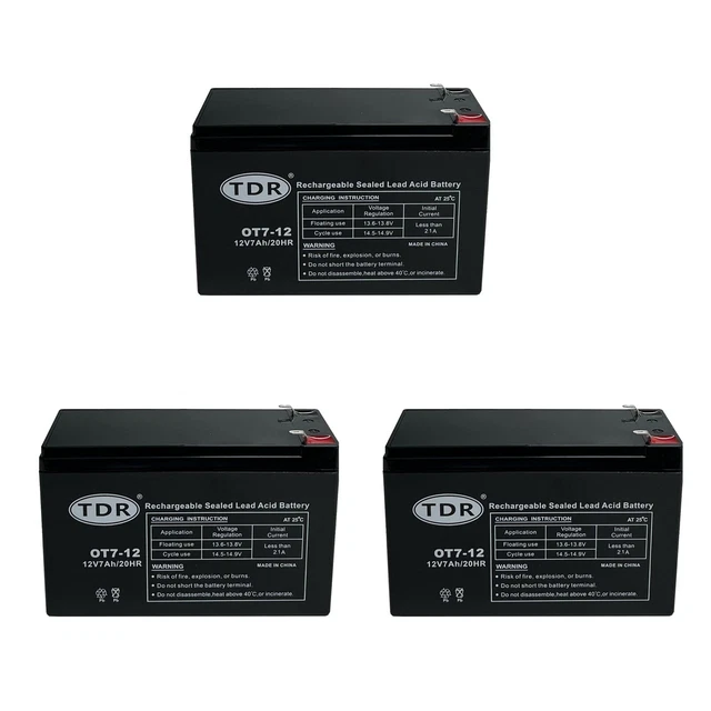 3 X OT7-12 7AH 12V7Ah Rechargeable Alarm Battery for CJ12-7 OT7-12 $74.95 - PicClick AU