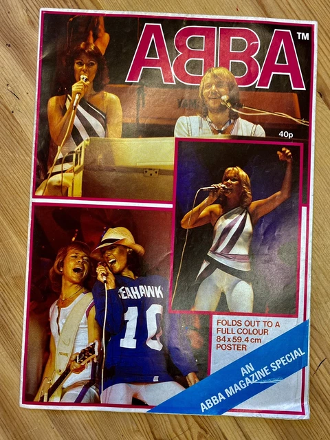 ABBA RARE 1979 ABBA UK MAGAZINE POSTER Agnetha Benny Bjorn Frida £11.99 ...