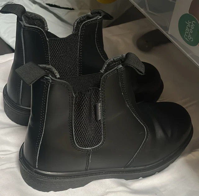 BLACKROCK DEALER WORK Safety Boots Steel Toe Cap Black Chelsea Boots UK ...