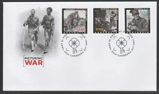 AUSTRALIA 2024 ANZAC DAY Picturing WAR Design set VF Used on FDC - in ...