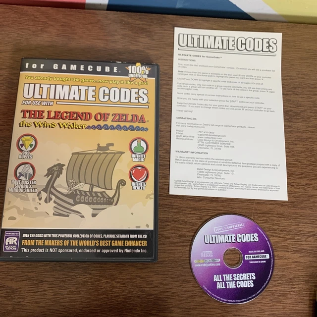 ULTIMATE CODES FOR The Legend of Zelda Wind Waker, Gamecube $38.84 ...