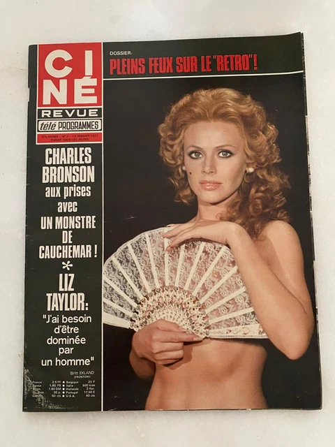 ANCIENNE CINE REVUE N°2 Britt EKLAND, poster Britt EKLAND de 1977 EUR 5,00 - PicClick FR