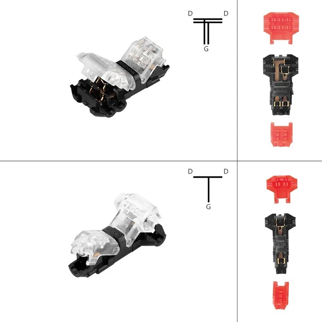 T-SPLIT-ANSCHLUSS CARD LINE Splitter Connector Strip-free Terminal ...
