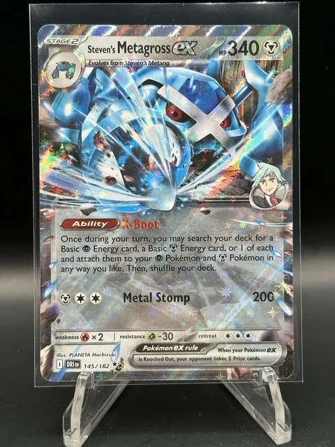 POKEMON TCG - Steven's Metagross ex Double Rare SV10: Destined Rivals ...